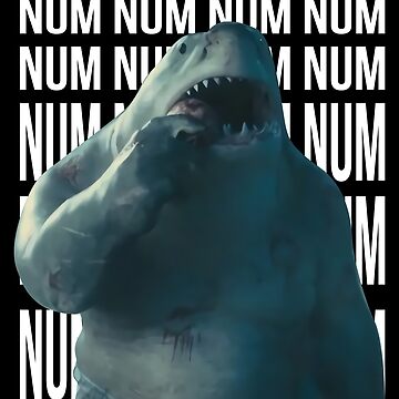 "Funny King Sharks Num Num Meme" Essential T-Shirt for Sale by ...