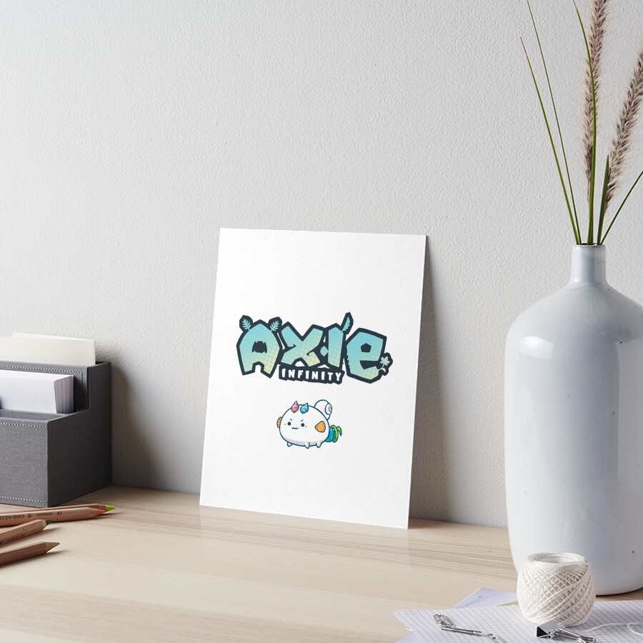 "Axie infinity Aqua Axie" Art Board Print by xayonara | Redbubble