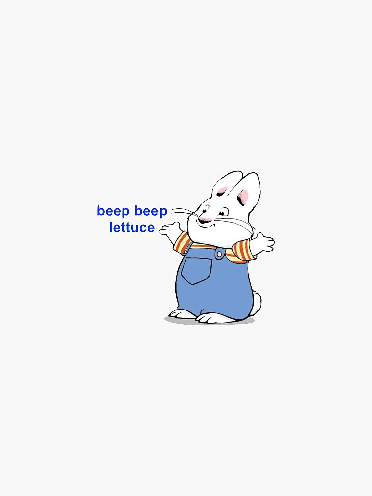 "Beep Beep Lettuce" Sticker for Sale by LeleRodriguezz | Redbubble