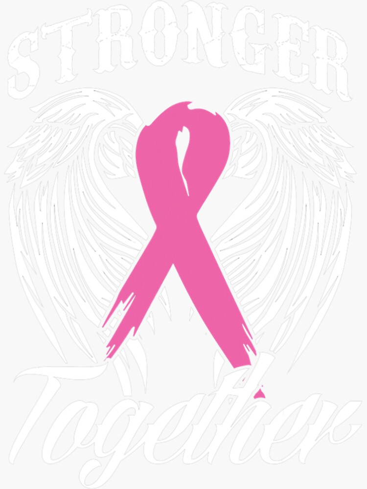 "Stronger Together Breast Cancer Awareness Month Pink Ribbon" Sticker ...