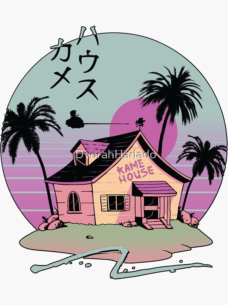"Kame House" Sticker for Sale by DvorahHarlado | Redbubble