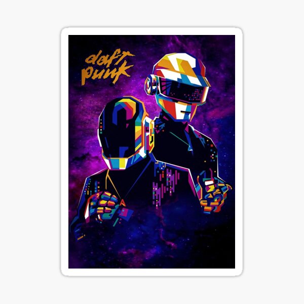 "daft punk" Sticker for Sale by dgenningsap | Redbubble