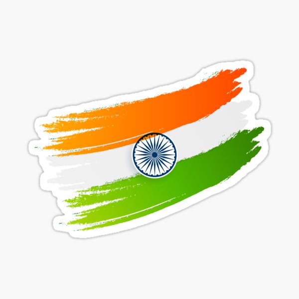 "indian flag " Sticker for Sale by superwings | Redbubble