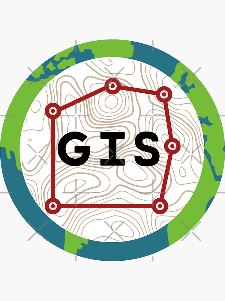 "GIS logo" Sticker for Sale by lawlessdesign | Redbubble