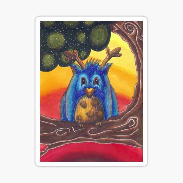 "The Wise One" Sticker for Sale by MBsWorkshop | Redbubble