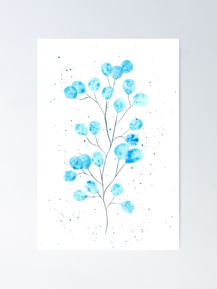 "The lonely blue plant" Poster for Sale by cesartorresart | Redbubble