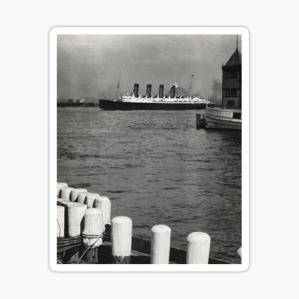 "Outward Bound, The Mauretania (1910) by Alfred Stieglitz" Sticker for ...