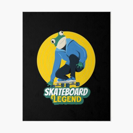 "Skateboard Legend Urban Themed Streetwear" Art Board Print by Storopia ...
