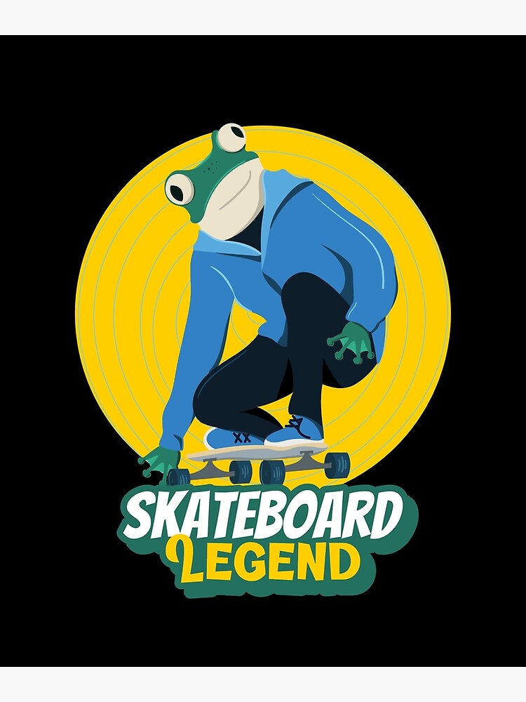 Póster «Ropa urbana de temática urbana Skateboard Legend» de Storopia ...