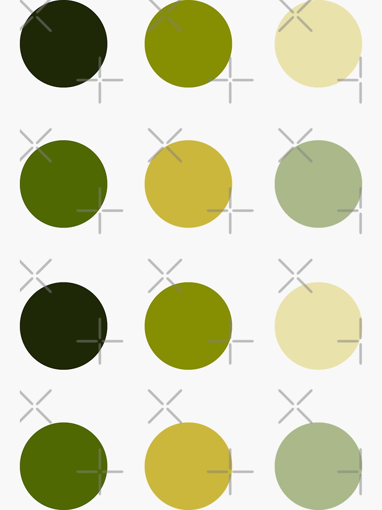 "Citrus Tones Dots - Color" Sticker for Sale by gambarin-art | Redbubble