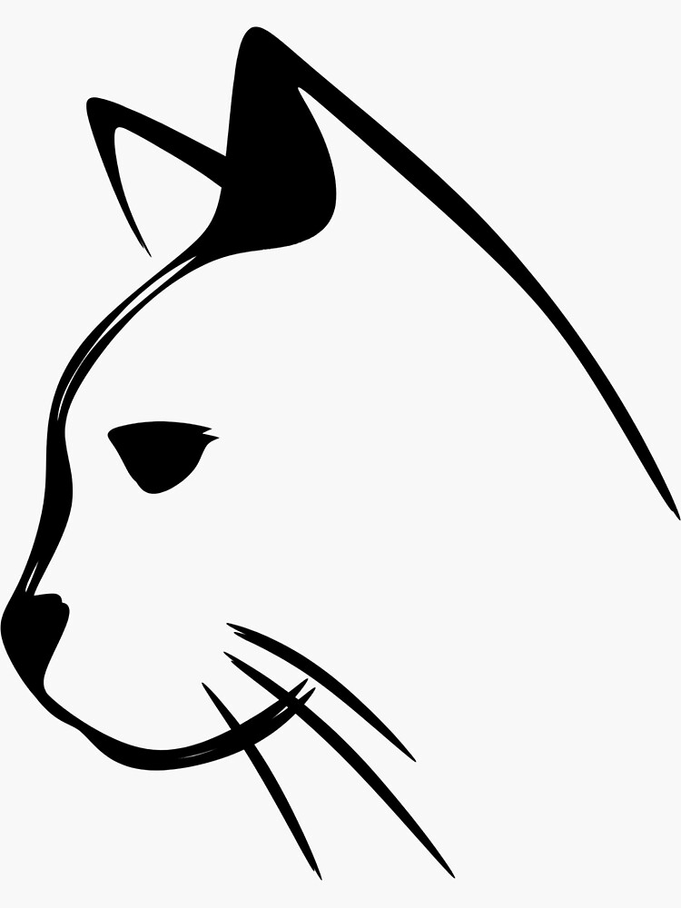 "Cat Icon" Sticker by AUdesigns1309 | Redbubble