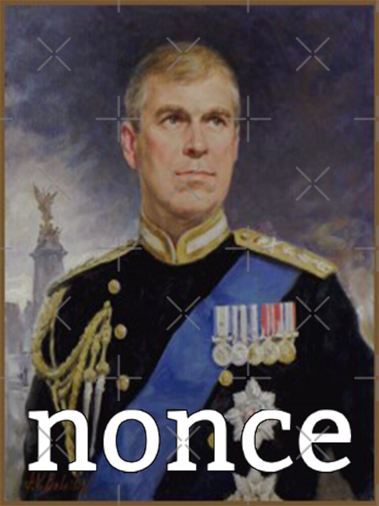 "Prince Andrew Nonce" Sticker by enjoymymemes | Redbubble