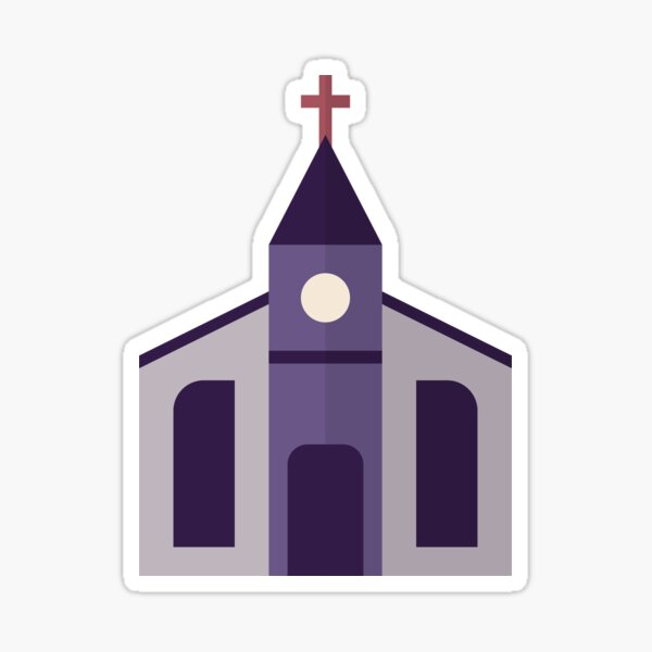 "Church Emoji" Sticker for Sale by Manuelle5 | Redbubble