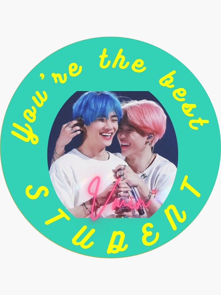"BTS Vmin "friends" unit inspired design" Sticker for Sale by Ellesope ...