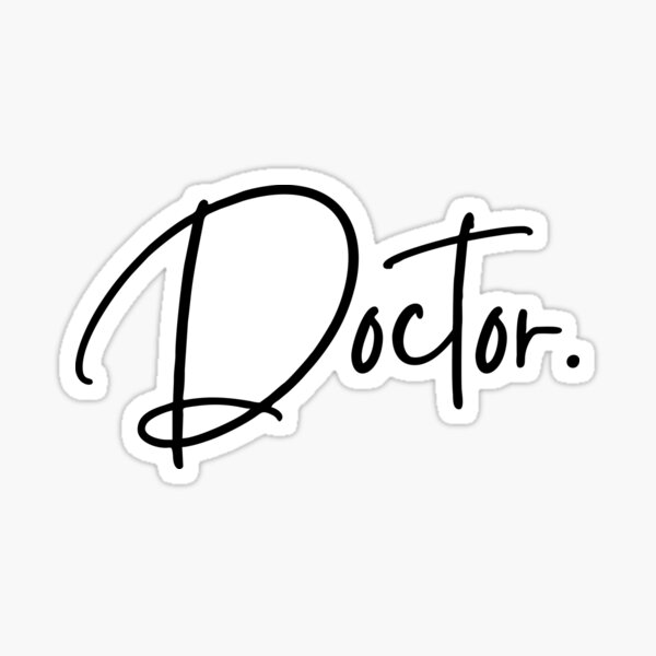 "Doctorate degree (doctor)" Sticker for Sale by saldesign433 | Redbubble