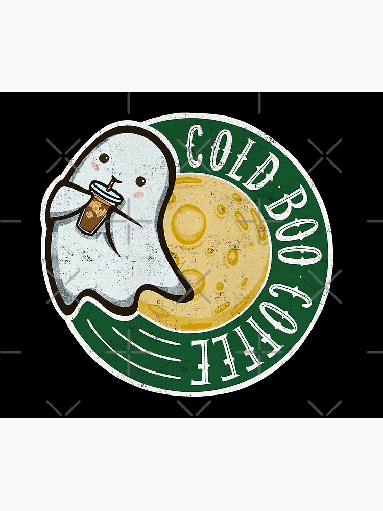 "Cold Boo Coffee Cute Ghost Logo" Photographic Print for Sale by ...