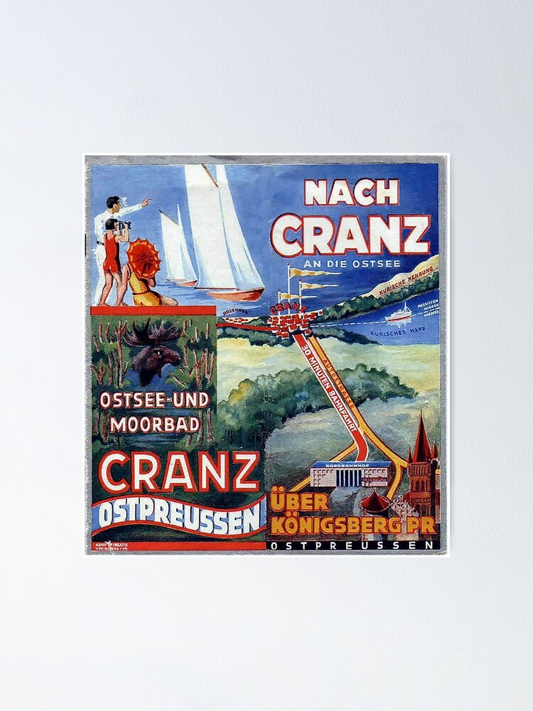 "Cranz, Ostpreußen... Badeortwerbung" Poster von edsimoneit | Redbubble