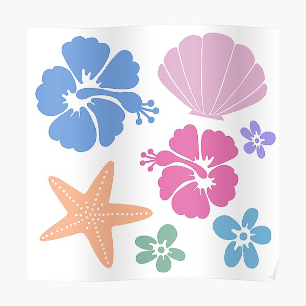 "Coconut girl set" Poster by PeachCatDesigns | Redbubble