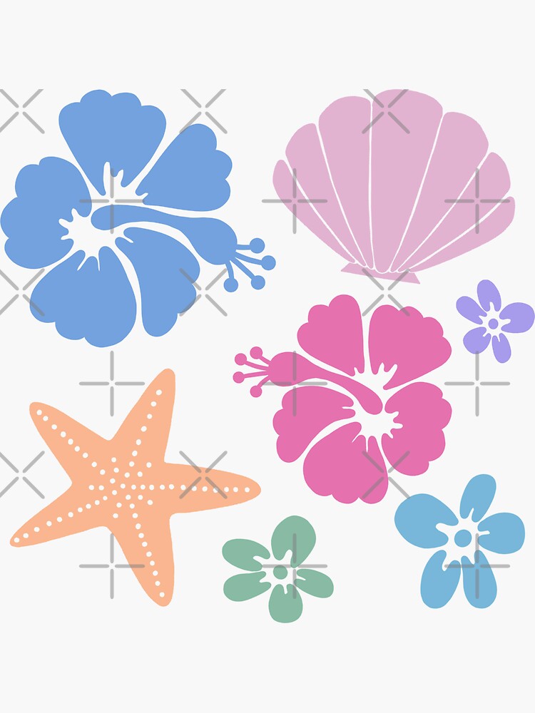 "Coconut girl set" Sticker for Sale by PeachCatDesigns | Redbubble