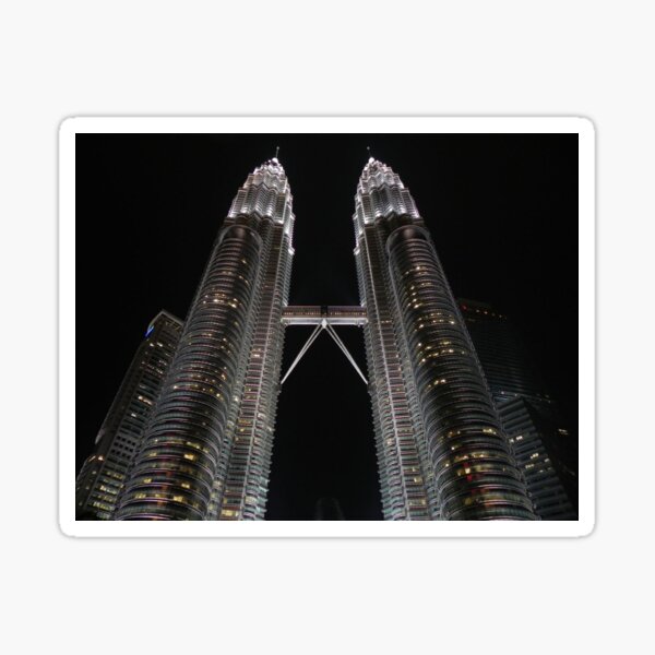 "Petronas Twin Towers" Sticker by EdmondHoggeJr | Redbubble