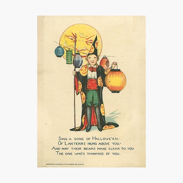 "Vintage Halloween Card from Tuck Postcards (1918)" Photographic Print ...