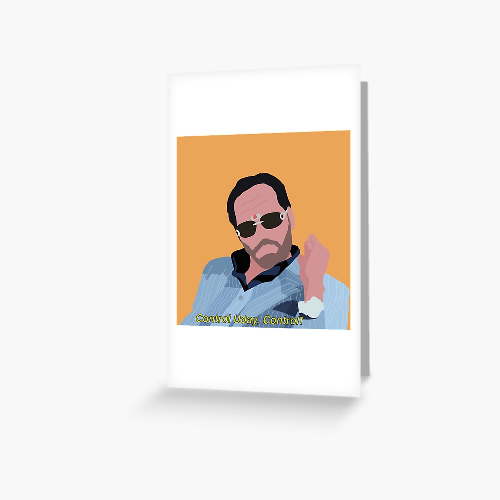 "Control uday!" Sticker for Sale by •°¤*★*¤°Bollywood °¤*★*¤°• | Redbubble