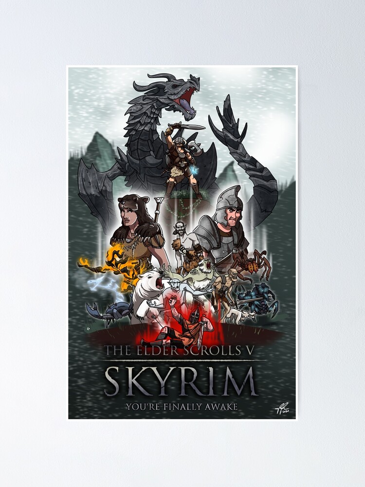"Skyrim Poster" Poster for Sale by MetroidMcKayArt | Redbubble