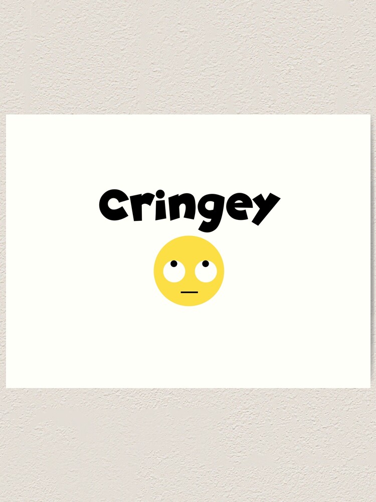 "Cringey Emoji" Art Print for Sale by Call-Meh-Wild | Redbubble