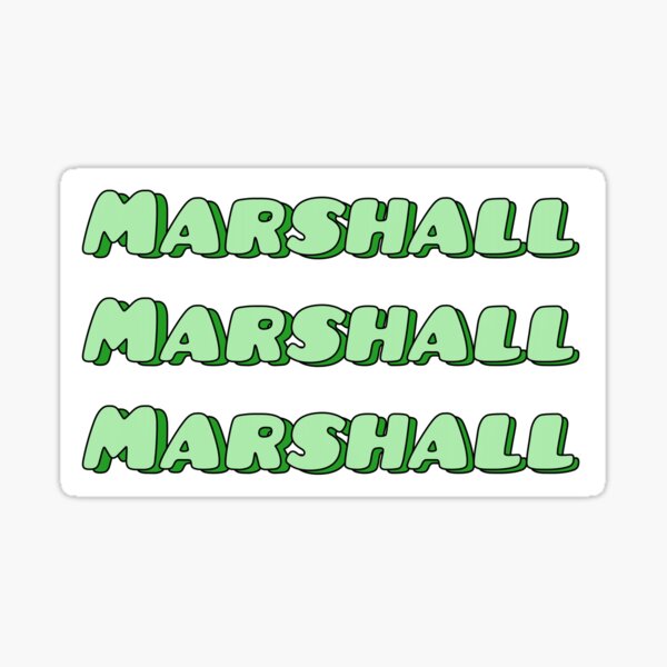 "Marshall University bubble letters" Sticker for Sale by Kyliebyers ...