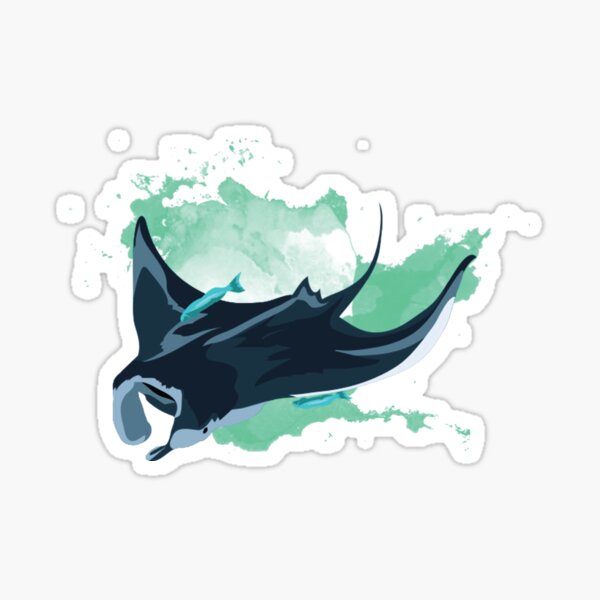Manta Ray Stickers | Redbubble
