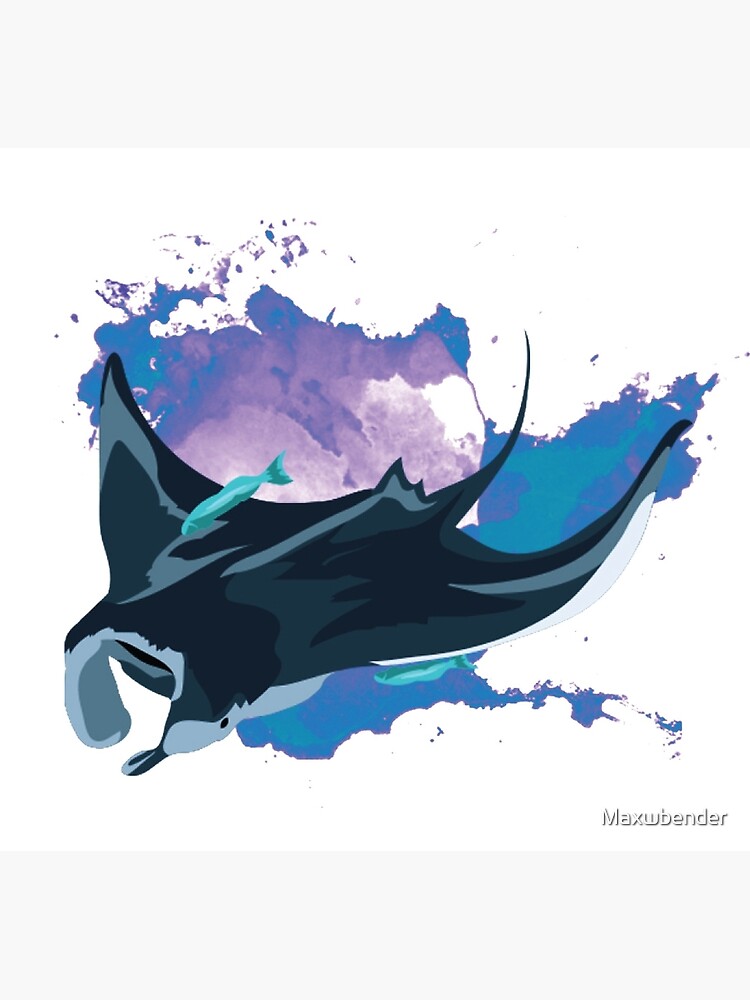"Manta Ray Space" iPhone Wallet for Sale by Maxwbender | Redbubble