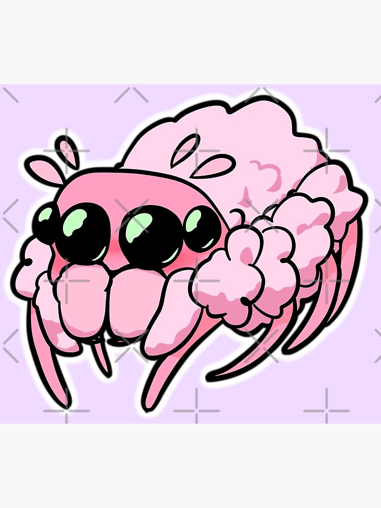"Kawaii Pink Jumping Spider (CUSTOM AVAILABLE)" Photographic Print for ...