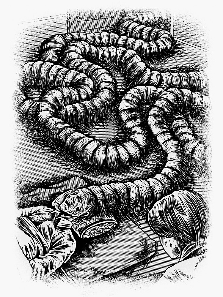 "My Dear Ancestors + Junji Ito" Sticker for Sale by MolecularCosmic ...