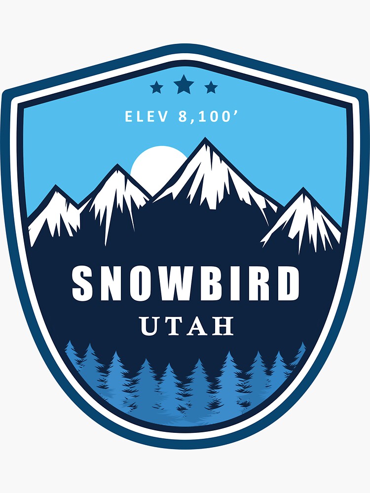 "Snowbird, Utah" Sticker for Sale by artdesignforyou | Redbubble