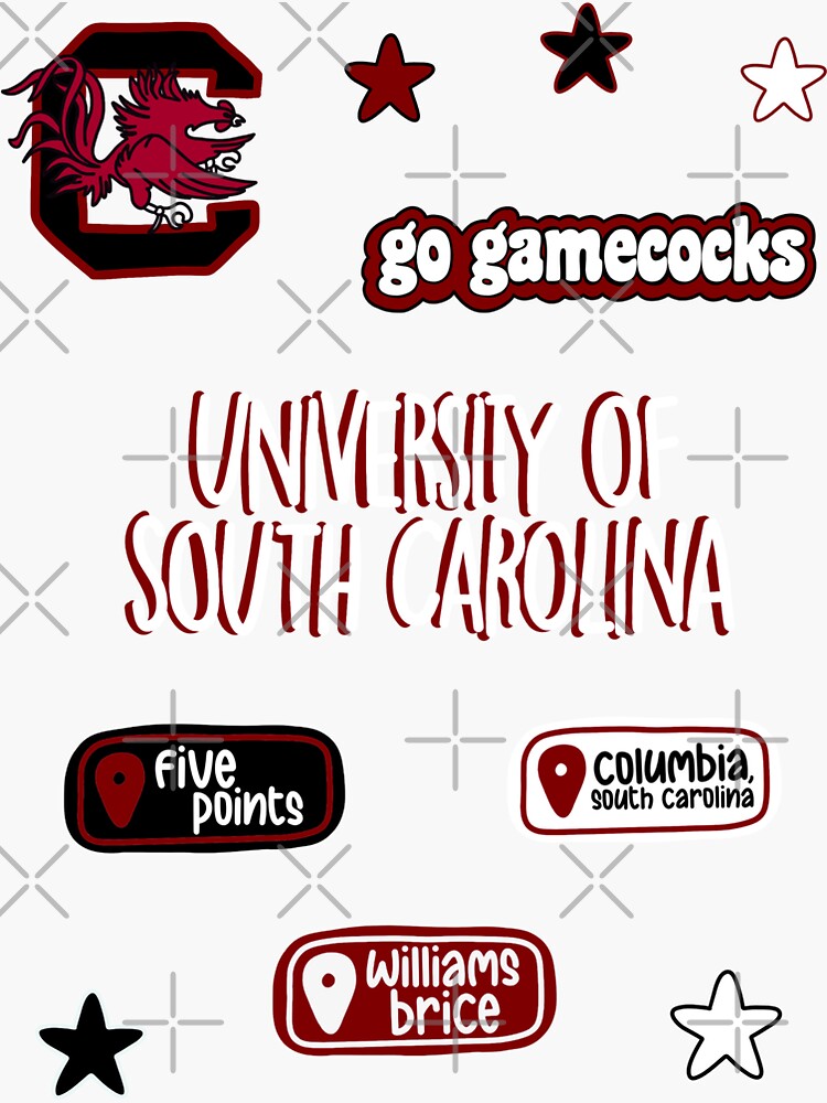"UofSC Sticker Pack" Sticker for Sale by Madilindley | Redbubble