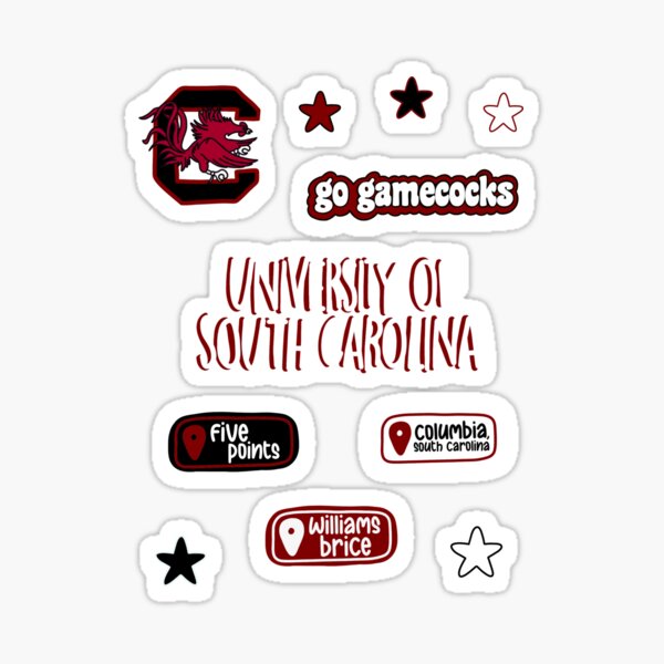 "UofSC Sticker Pack" Sticker for Sale by Madilindley | Redbubble
