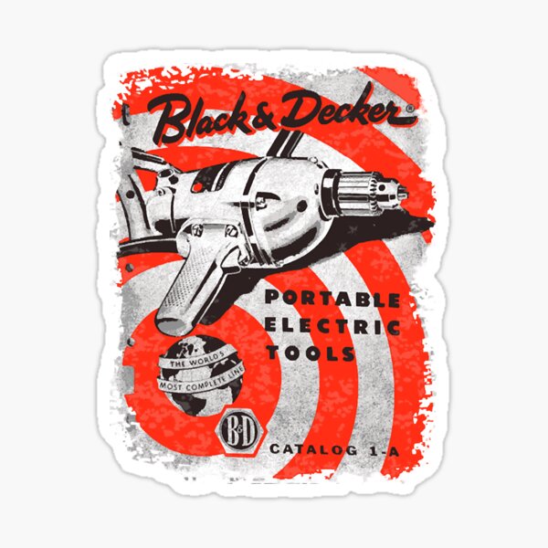 "Black & Decker " Sticker for Sale by yabrookings | Redbubble