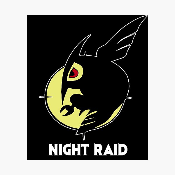 Lámina fotográfica «logo de raid nocturno (blanco)» de oskardon | Redbubble
