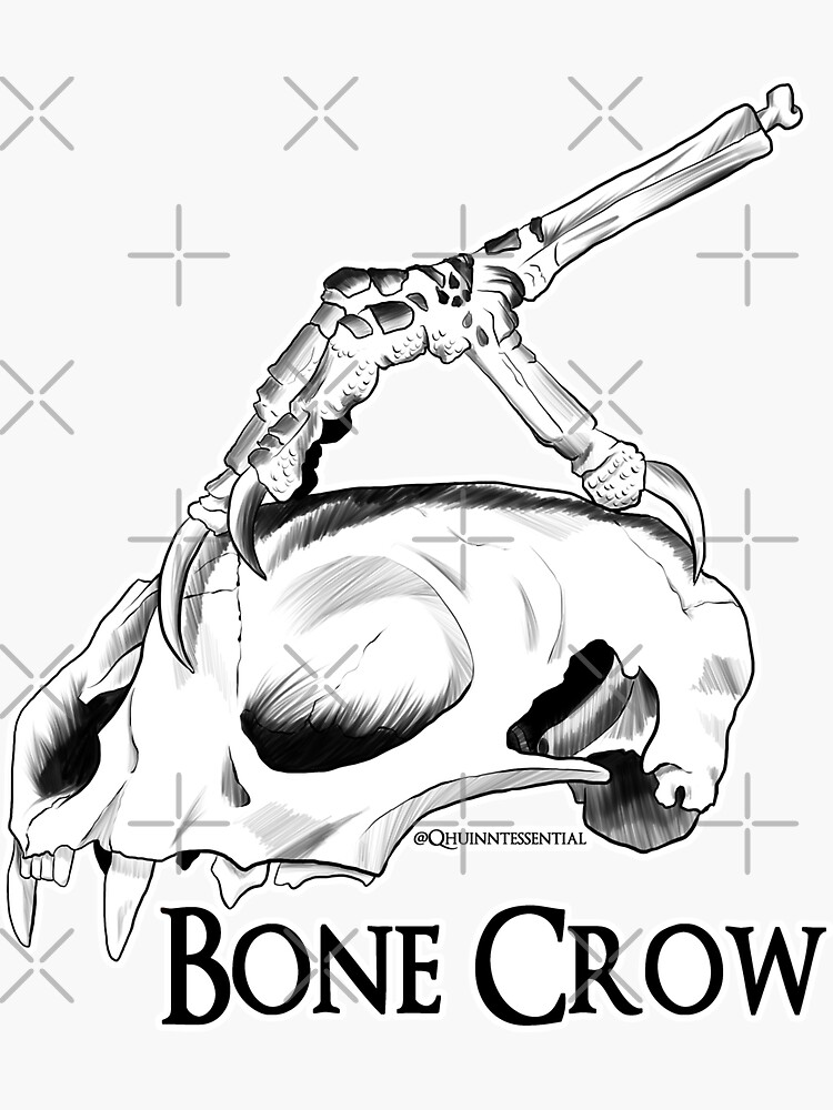 "Bone Crow" Sticker for Sale by VaticanSaint | Redbubble