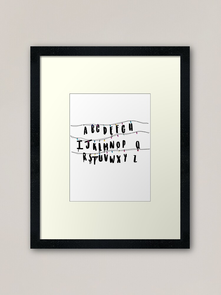 "Stranger Things Letters" Framed Art Print for Sale by atoprac59 ...