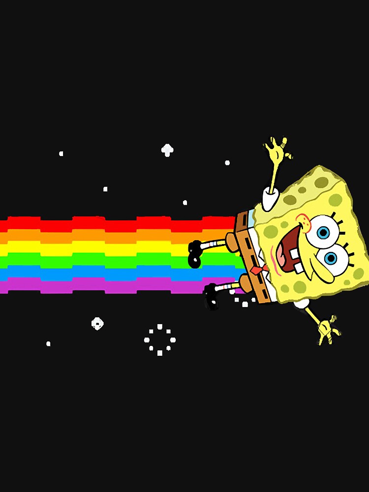 "Spongebob Sqaurepants Nyan Cat Meme " T-shirt for Sale by archabotte ...