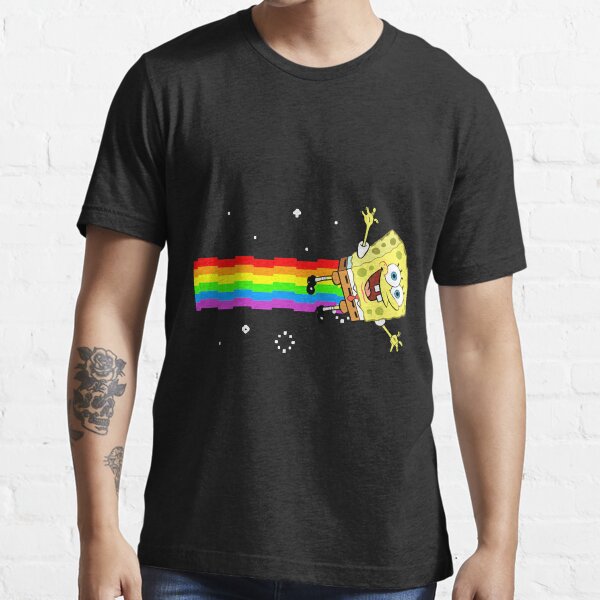 "Spongebob Sqaurepants Nyan Cat Meme " T-shirt for Sale by archabotte ...