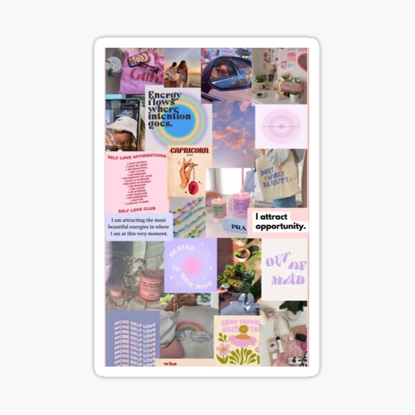 "aesthetic collage poster" Sticker for Sale by -avajacqueline- | Redbubble