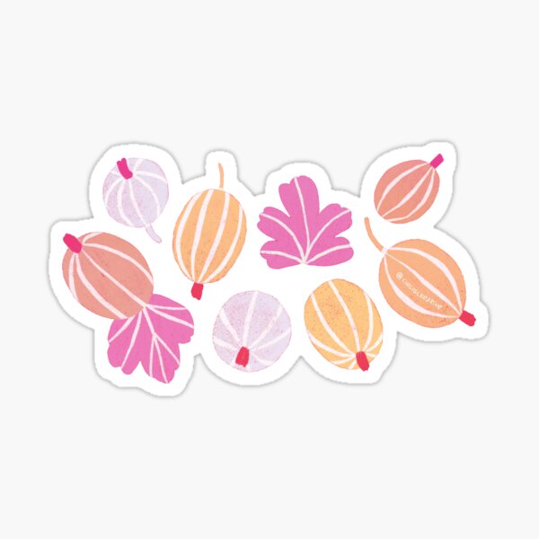 "Karviaiset - Gooseberries - Bright pink, orange and navy Palette ...