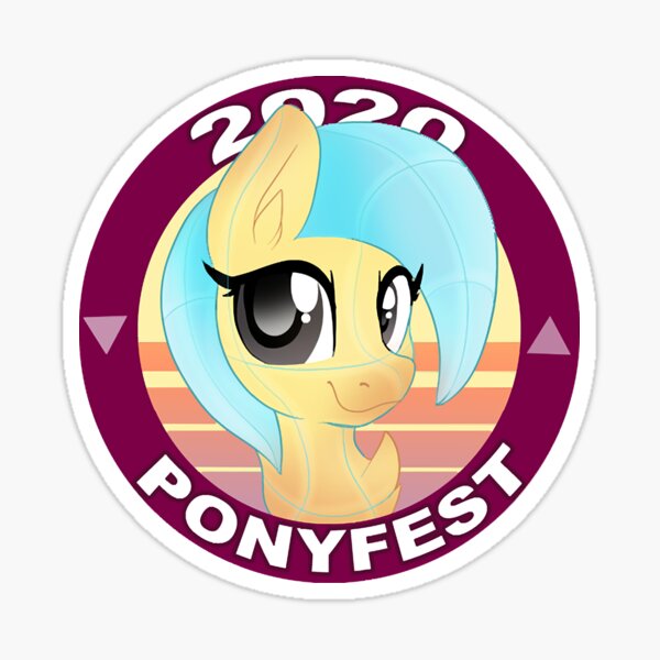 "PonyFest Brony Neural Net " Sticker for Sale by ahackerott | Redbubble