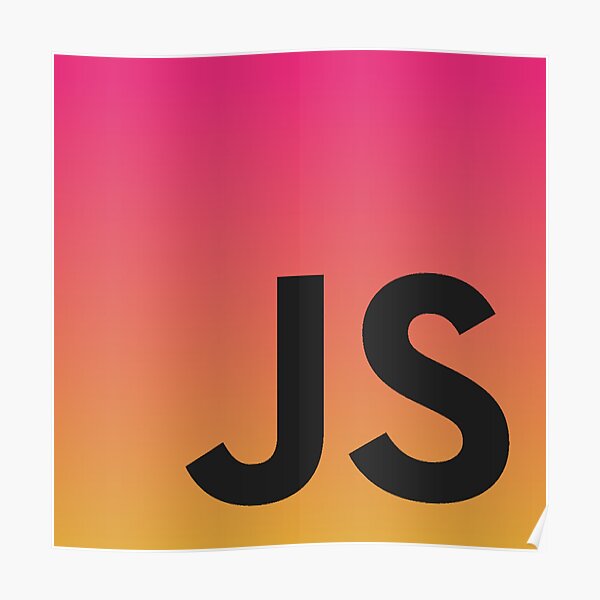Póster «Logotipo de JS Inverted Sunset Square» de arctide | Redbubble