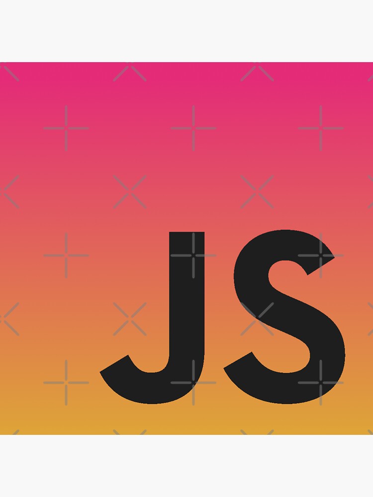 "JS Inverted Sunset Square Logo" Sticker for Sale by arctide | Redbubble