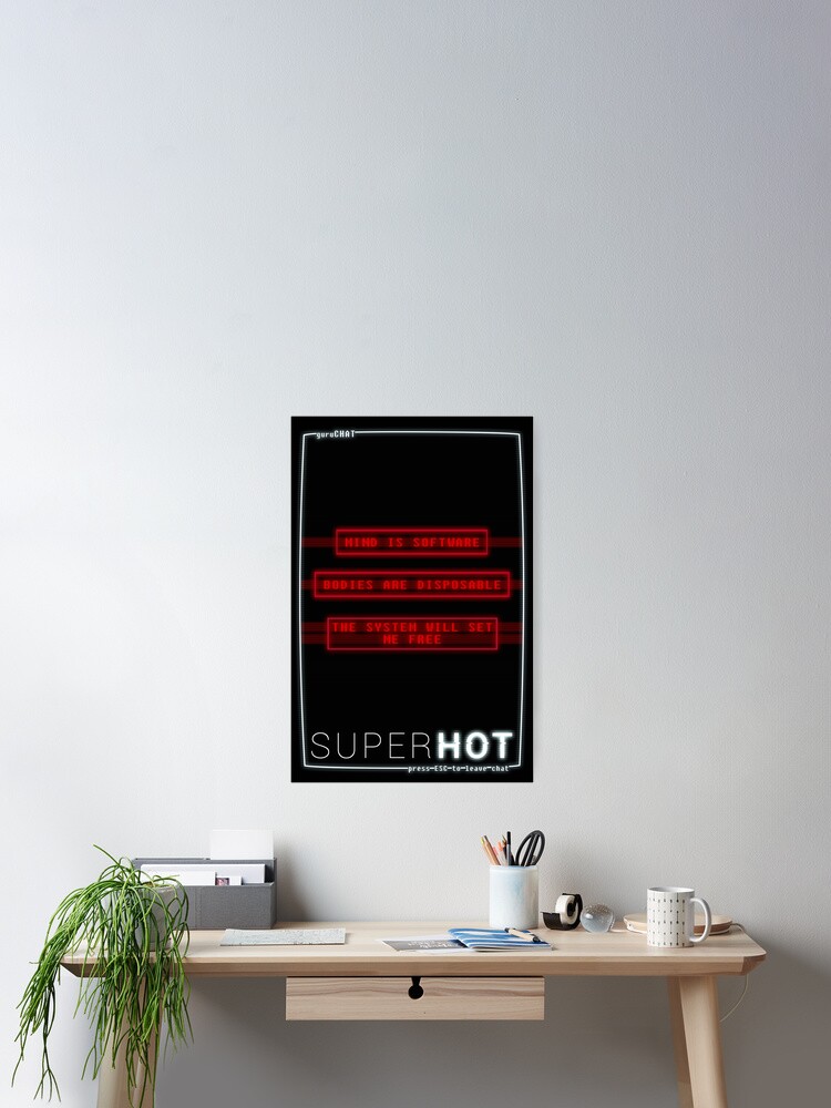 "SUPERHOT poster 2" Poster for Sale by SnackDubbbz | Redbubble