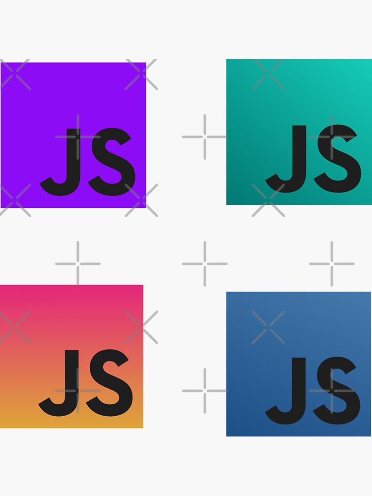"JS Square Sticker Pack" Sticker for Sale by arctide | Redbubble