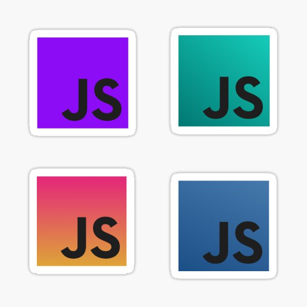 "JS Square Sticker Pack" Sticker for Sale by arctide | Redbubble